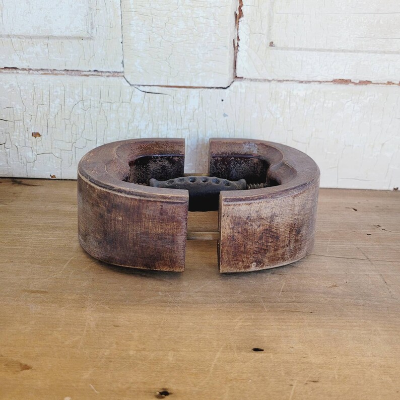 Antique Hat Form Mold Stretcher Sizer Millinery Wood Primitive Tool 6 3 ...