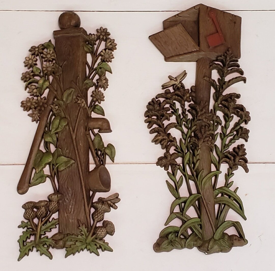 Vintage Resin Mailbox and Water Pump Set: Charming Wall Decor, 18 ...