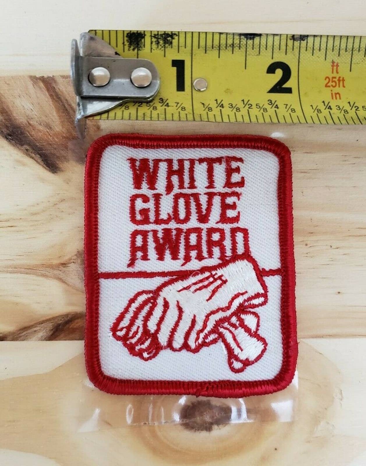 Vintage KFC Kentucky Fried Chicken Embroidery Patch White Glove Award ...