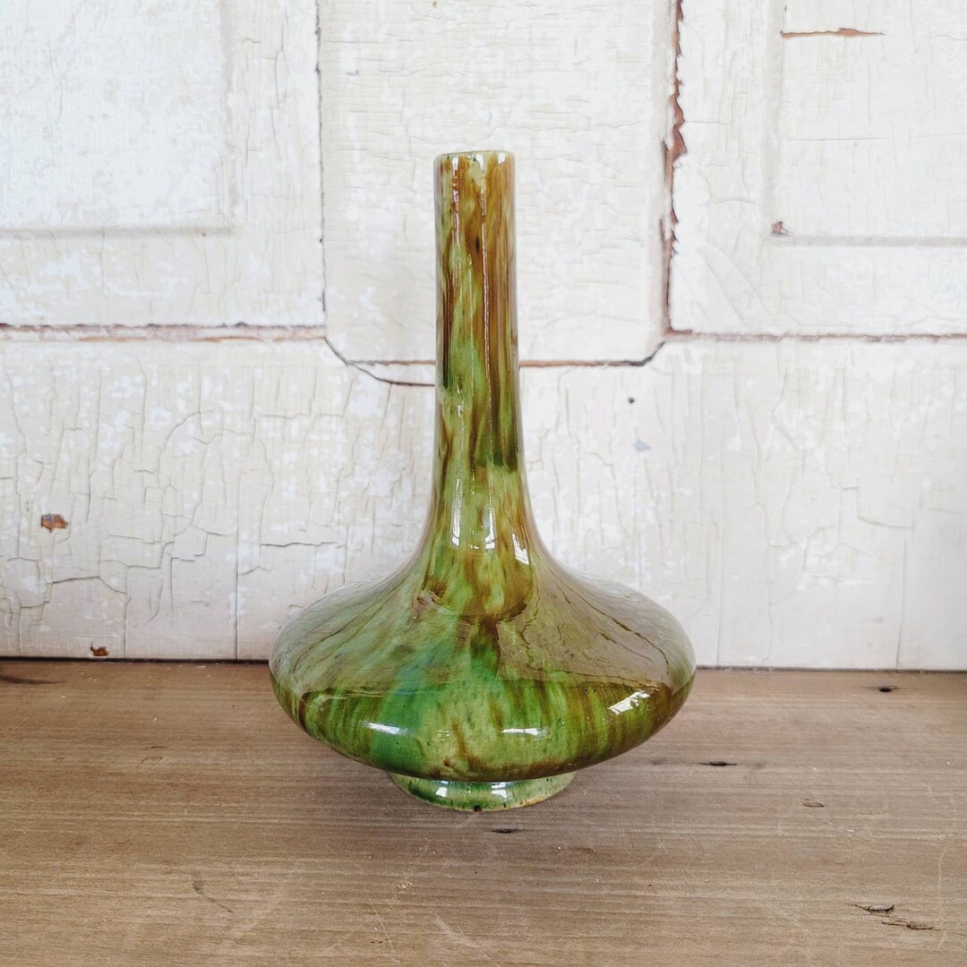 Antique Blended Majolica Roseville Pottery Bud Vase - Etsy
