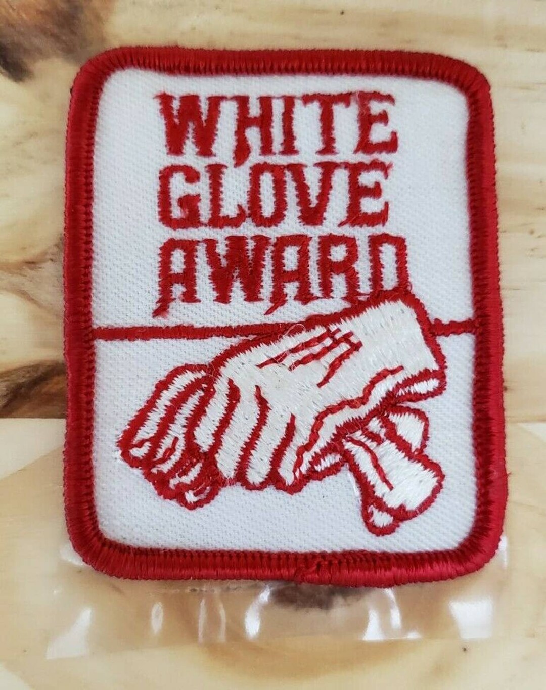 Vintage KFC Kentucky Fried Chicken Embroidery Patch White Glove Award ...
