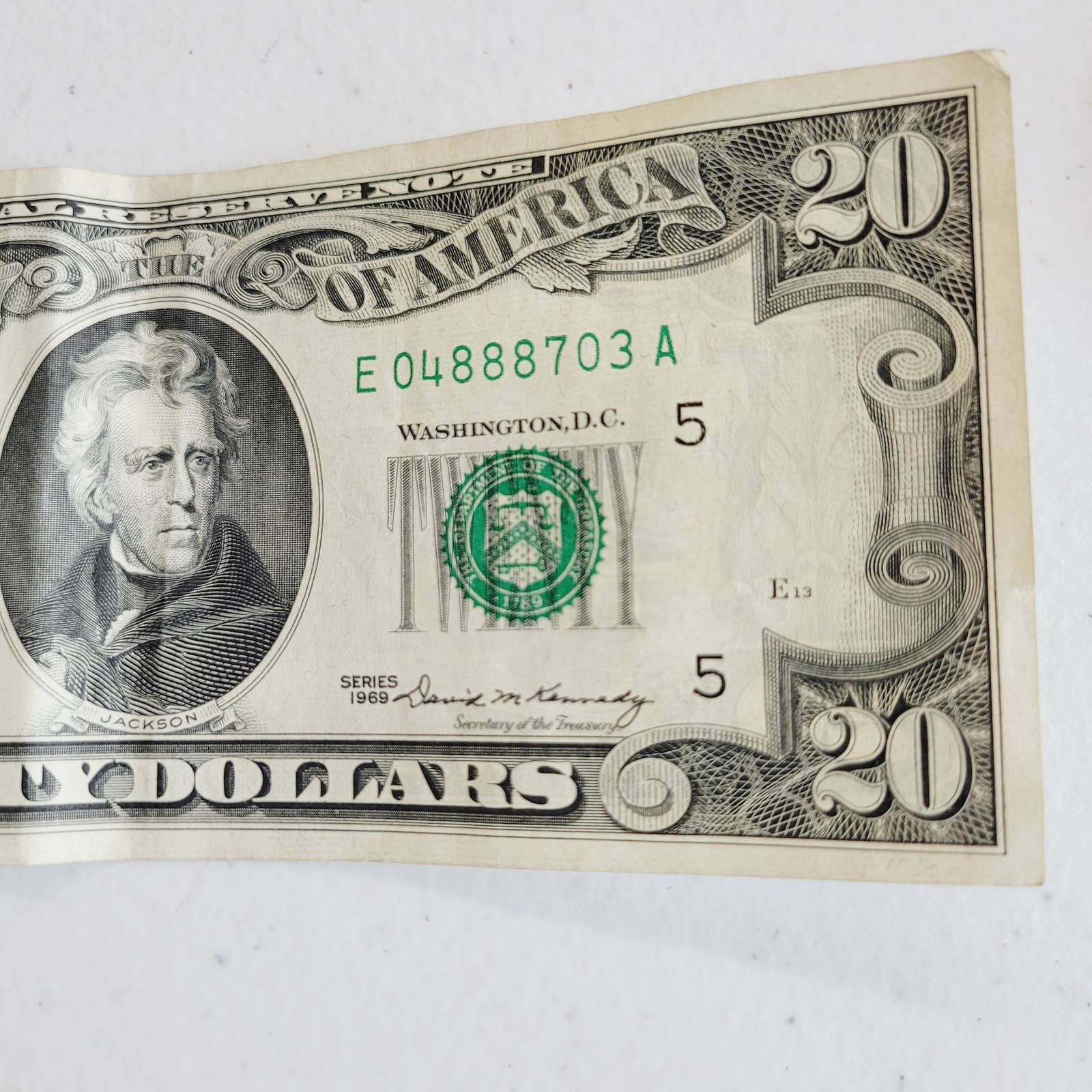 1969 20 Twenty Dollar Bill Currency E - Etsy