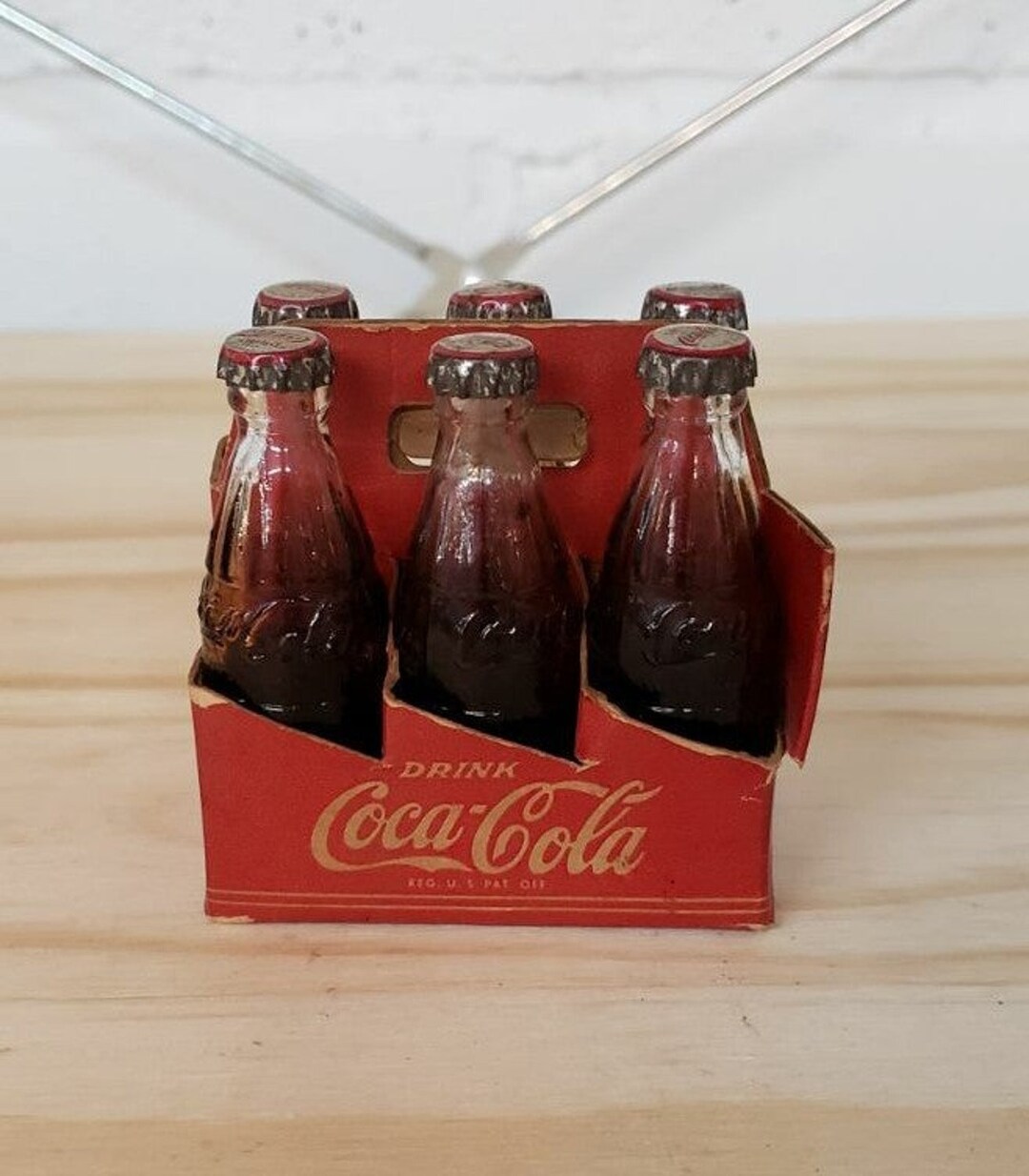 Vintage Mini Bottle Coca-cola 6-pack - Etsy