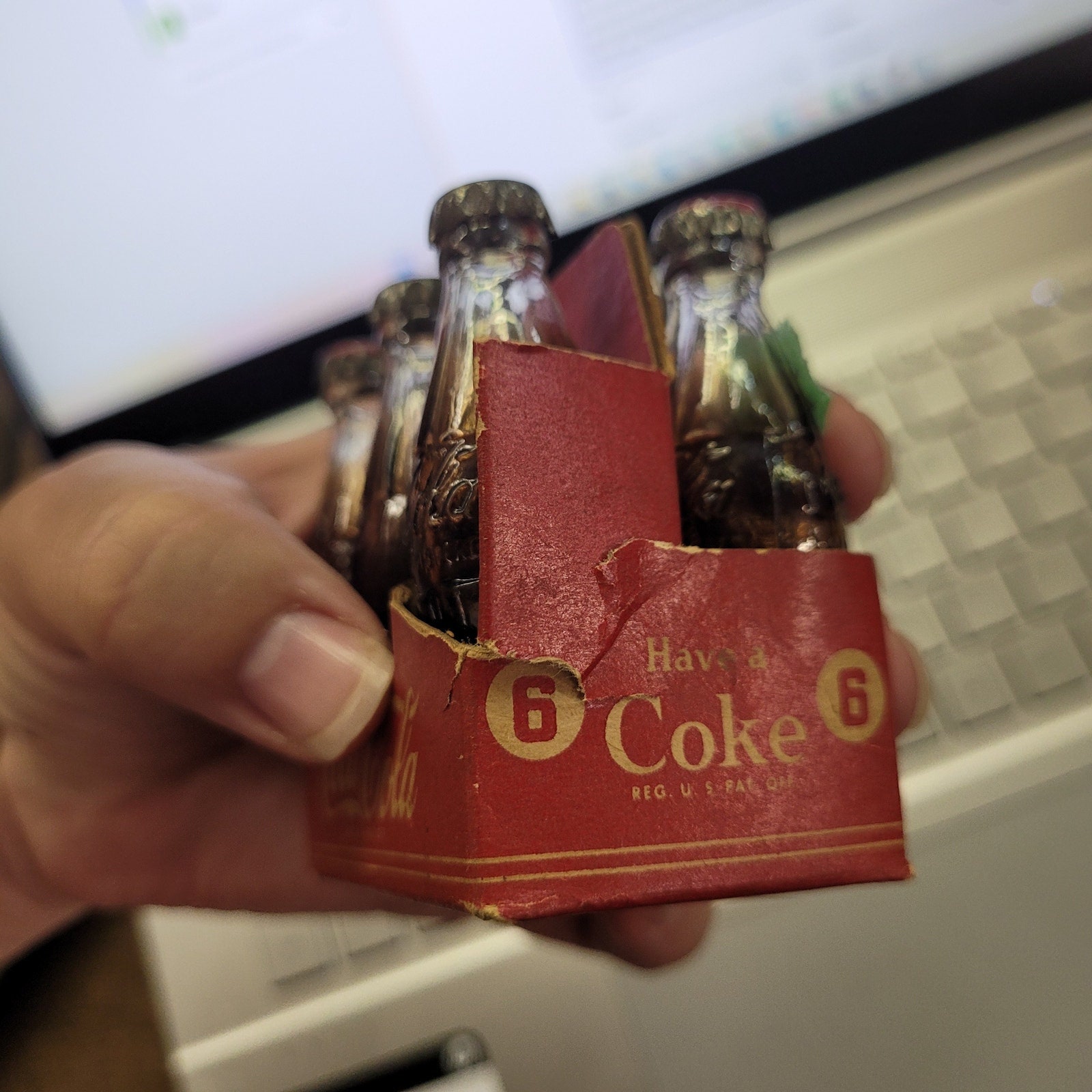 Vintage Mini Bottle Coca-cola 6-pack - Etsy