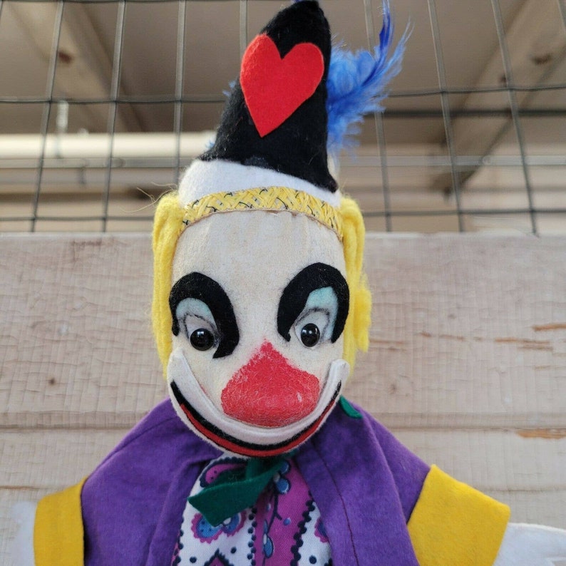Rare Else Hecht Hand Puppet ~ German Felt Toy Elf Clown Doll W/ Tag - Etsy
