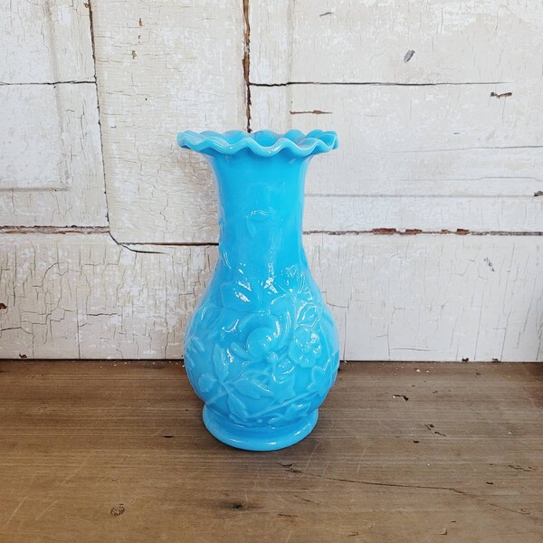 Turquoise Milk Glass - Etsy