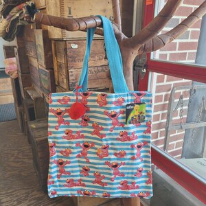 Sesame Street Workshop Elmo Cotton Canvas Tote Shopping Bag NWT - Etsy