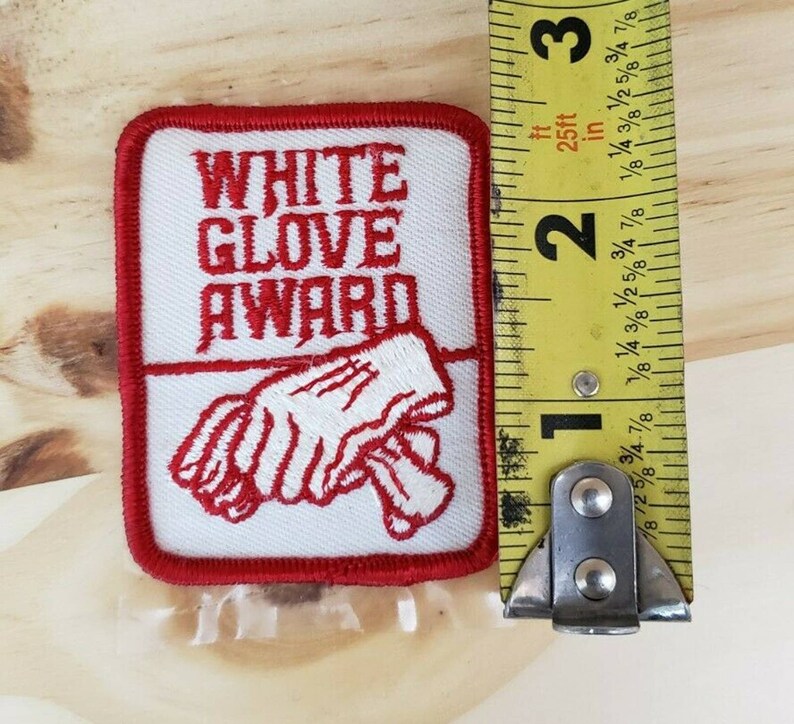 Vintage KFC Kentucky Fried Chicken Embroidery Patch White Glove Award ...