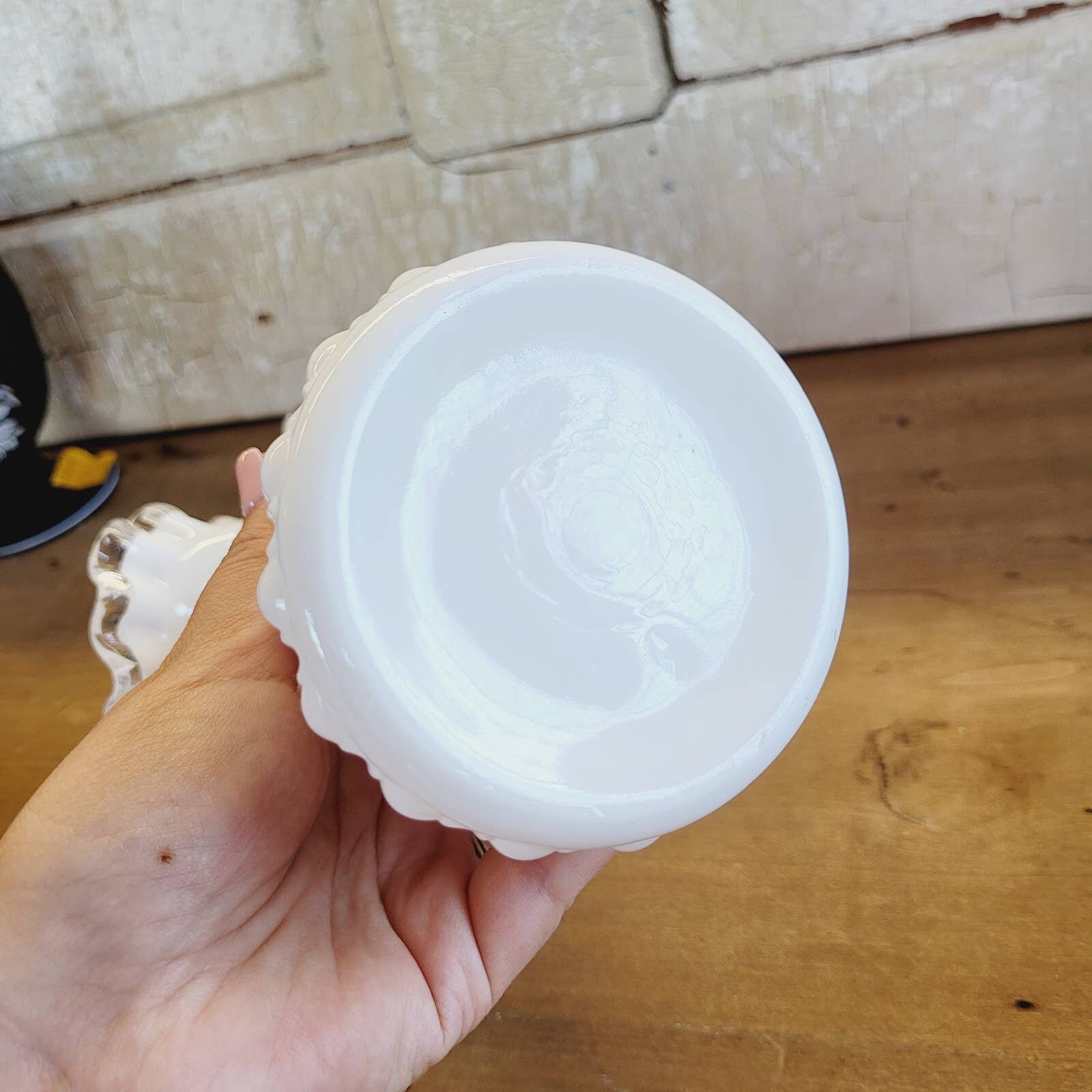 Fenton HTF Silver Crest Milk Glass Wheat Vase - Etsy