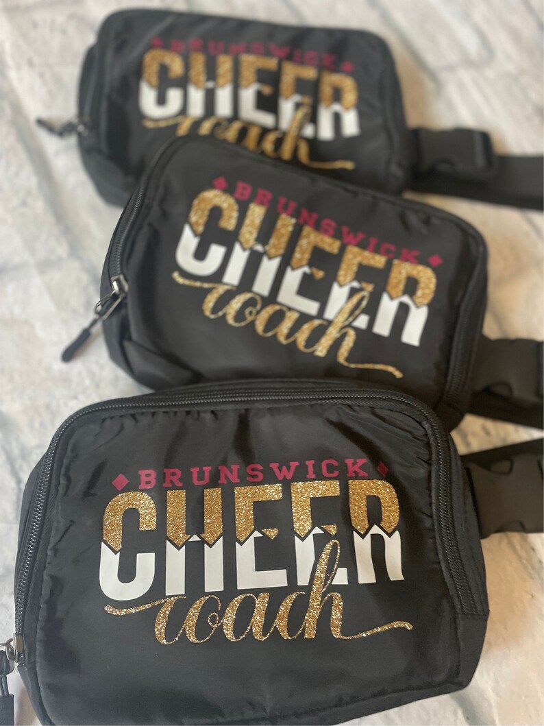 Glitter Personalized Cheer Crossbody Bag, Sparkling Cheerleader Purse ...