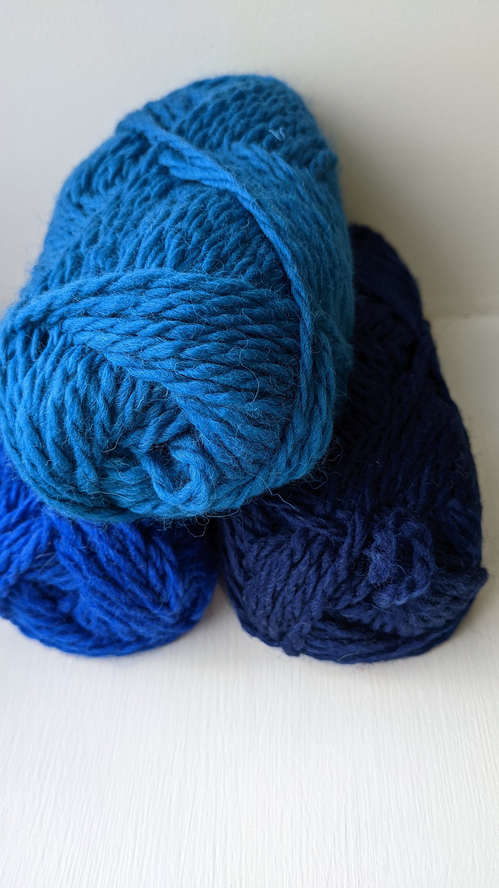 Blue Worsted Aran Weight Yarn - 100% Pure Shetland Yarn - Etsy
