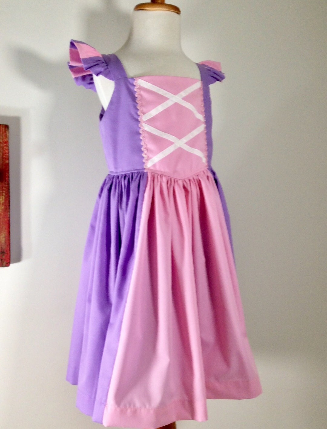 Rapunzel -tangled Girls Dress - Etsy