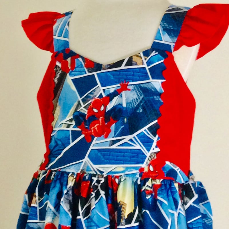 Spiderman Dress - Etsy