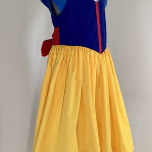 Snow White Dress With Red Trim - Etsy
