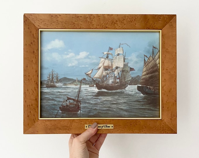 Empress of China Framed Porcelain Picture by Thomas Wesley Freeman ...