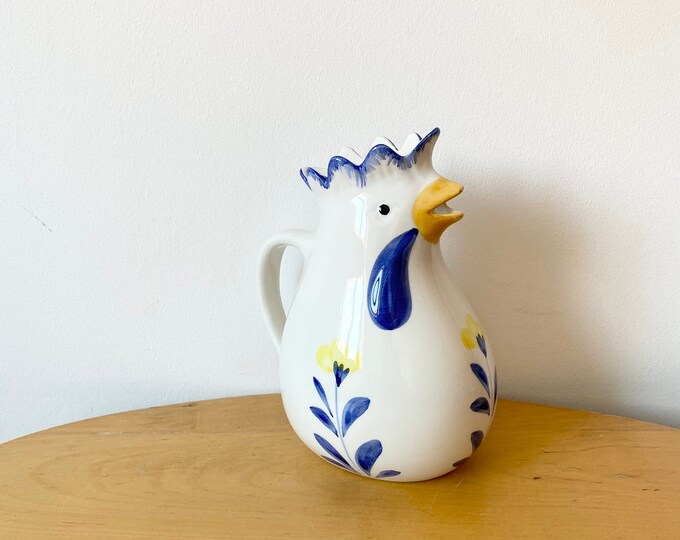 Rooster Jug, Hand-painted Ceramic Pitcher, Italian Ceramic Jug - Etsy UK