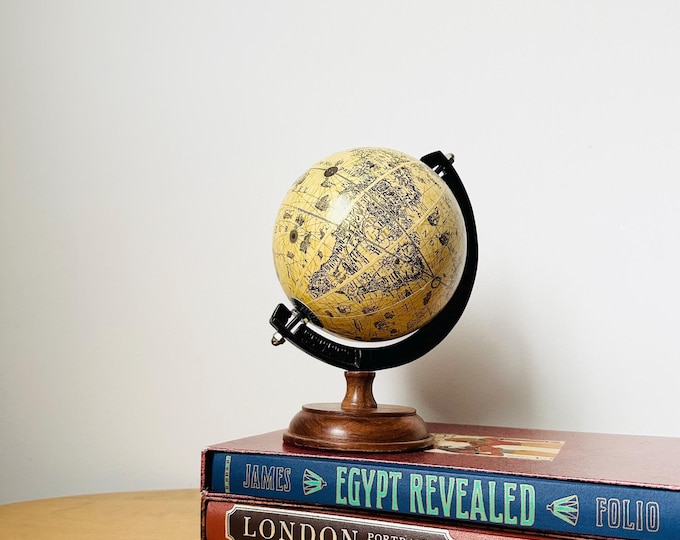 Small Vintage World Globe, Desk Globe, Office Decor - Etsy