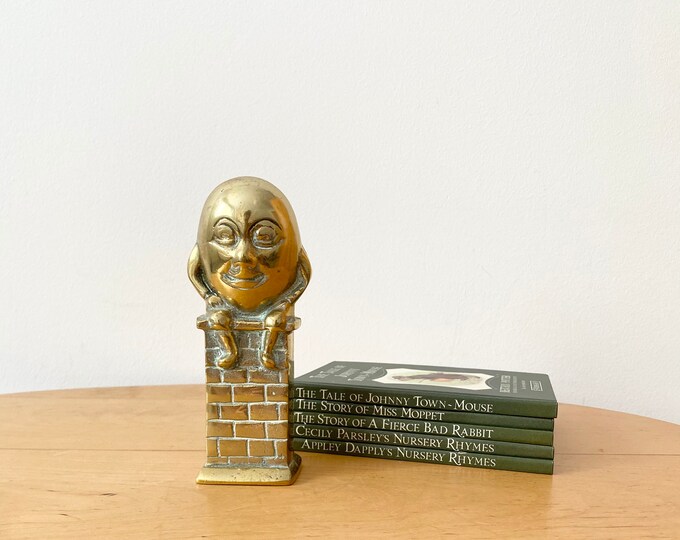 Vintage Brass Humpty Dumpty Money Box, Gift for Child, Nursery Decor ...