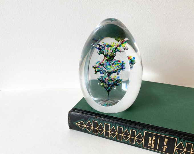 Very Rare Caithness Glass Ocean Forest Paperweight, Limited Edition ...