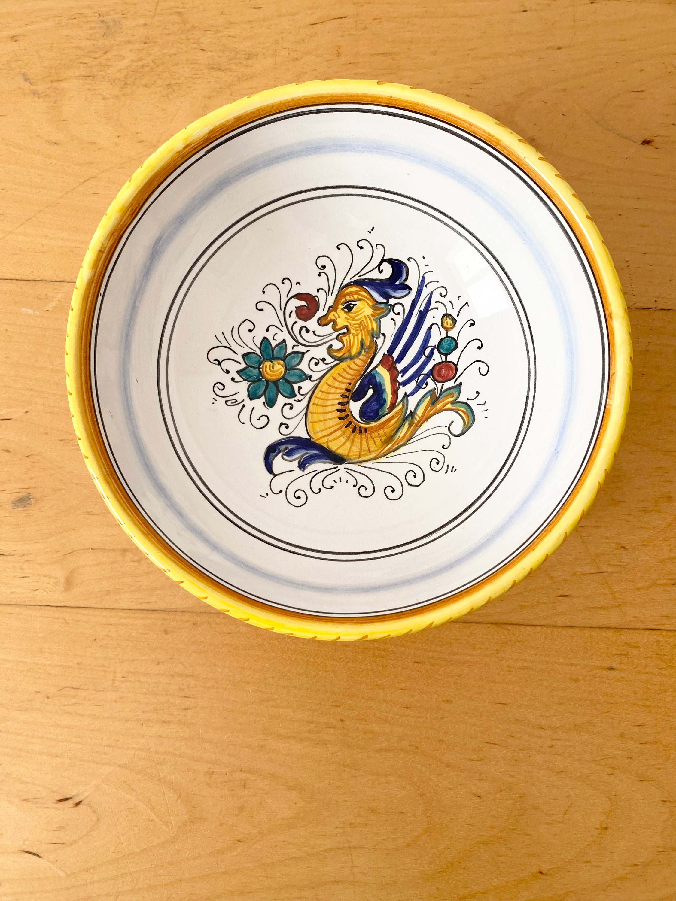 Deruta Bowl Breakfast Bowl Hand-painted Cereal Bowl - Etsy