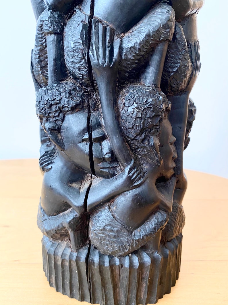 Vintage Makonde Tree of Life Sculpture Hand-carved Wooden - Etsy UK