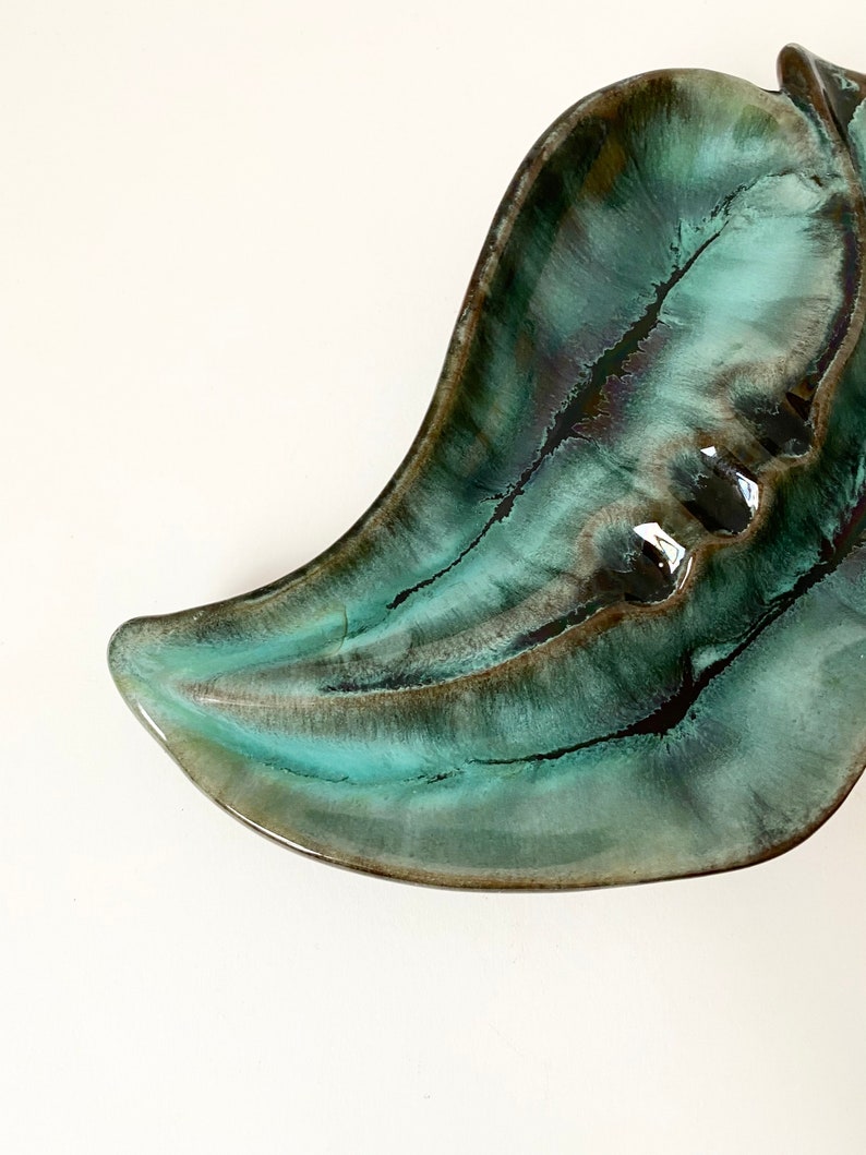 Pottery Leaf Dish Blue Mountain Pottery Canadian Pottery - Etsy