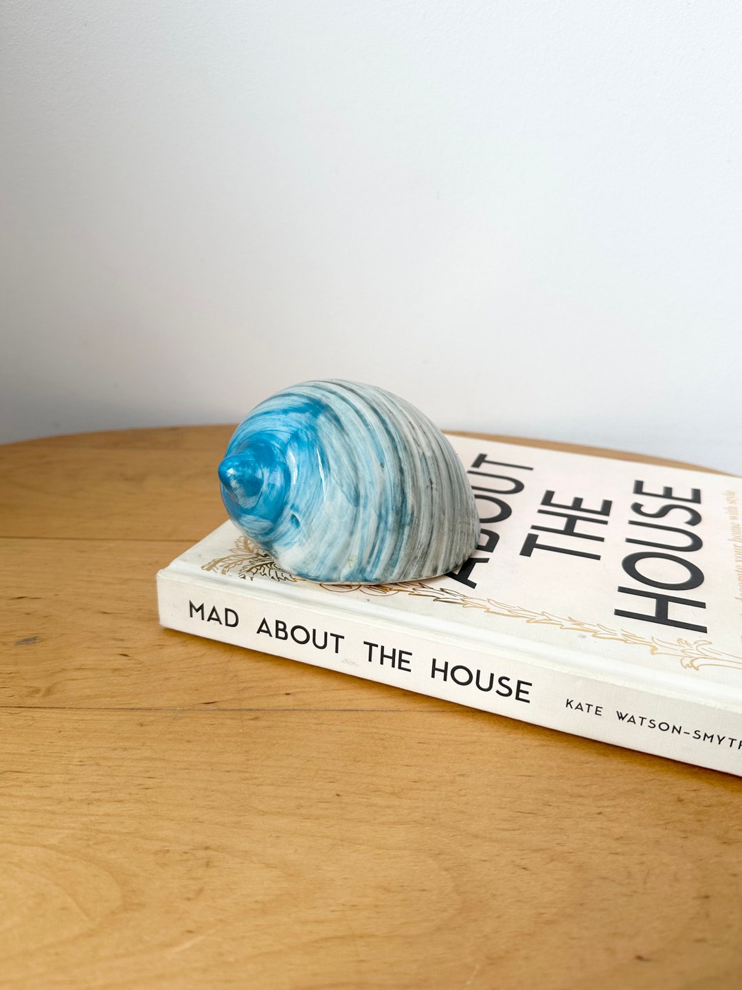 Hand-painted Ceramic Shell, Blue Ceramic Shell, Portuguese Ceramics - Etsy