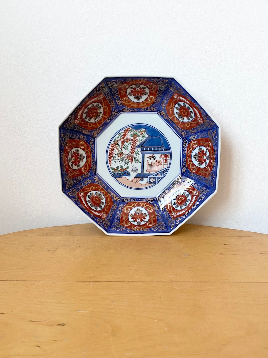 Japanese Imari Octagon Bowl, Porcelain Bowl - Etsy