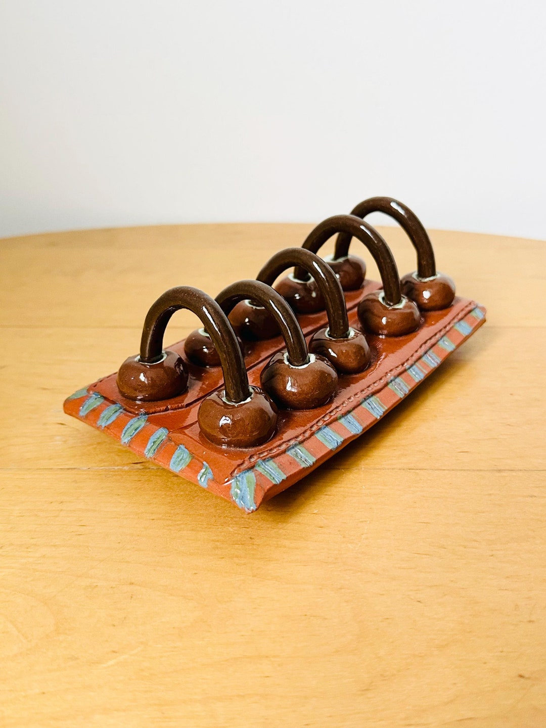 Novelty Handmade Pottery Toast Rack, Brown Toast Holder - Etsy