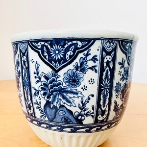 Vintage Plant Pot by Delfts Royal Sphinx, Holland, Boch Belgium, Delft ...