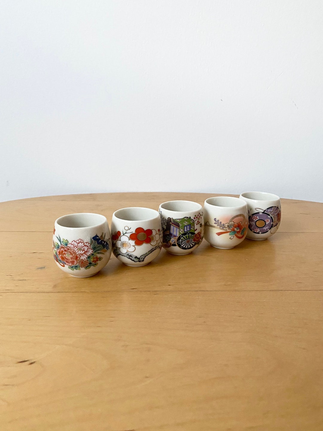 Sake Cups, Japanese Mini Sake Cups, Set of 5 Shot Cups - Etsy
