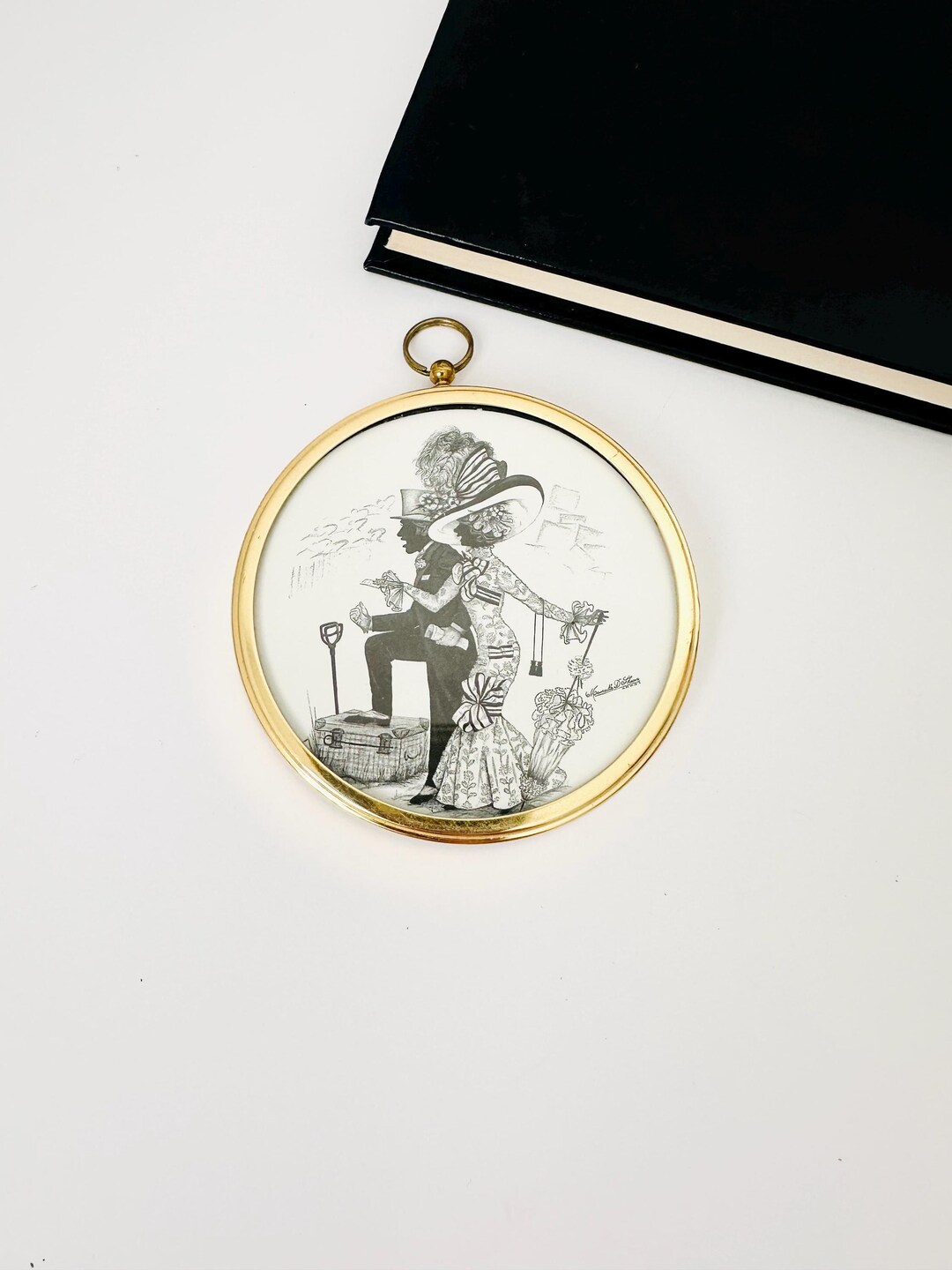 At the Races Silhouette Print by Marcelle D. Shears, Peter Bates Wall ...