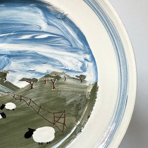 Rare Caroline Smith Abbot Pottery Large Serving, Fruit Bowl Country ...