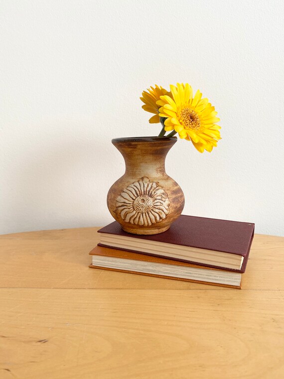 Quantock Pottery Mini Vase Abstract Pottery Square Bud Vase - Etsy