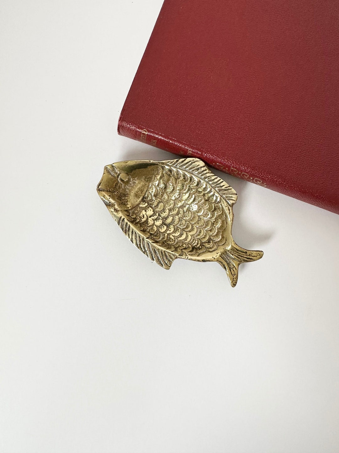 Brass Fish Ring Astray, Brass Fish Trinket Dish - Etsy