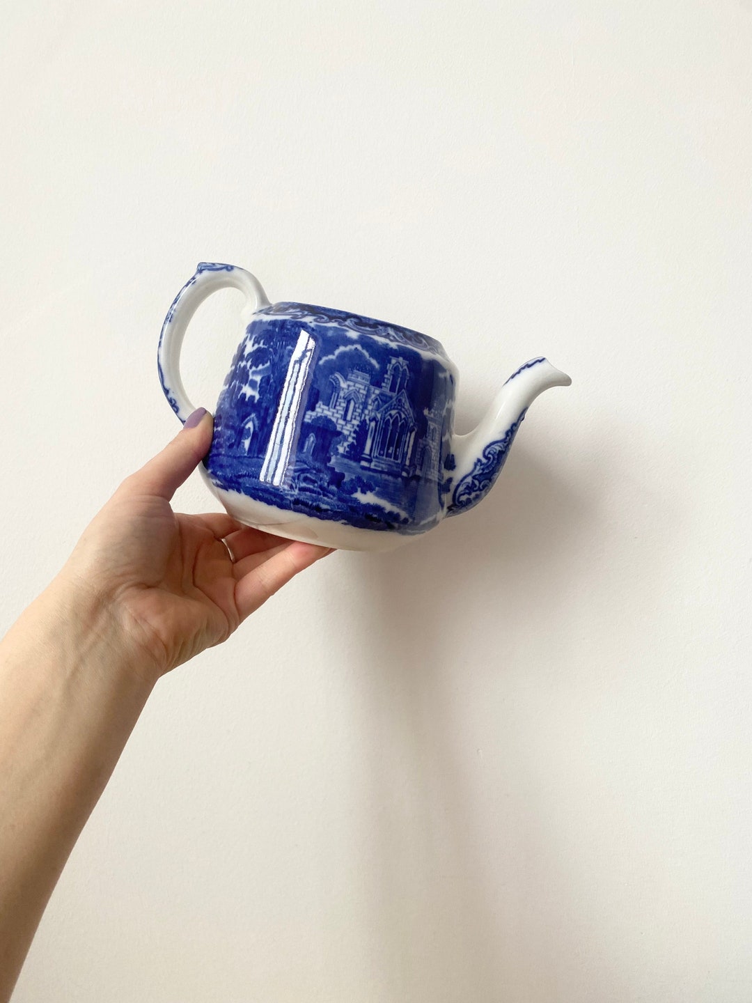 Antique George Jones and Sons Teapot Abby Pattern - Etsy