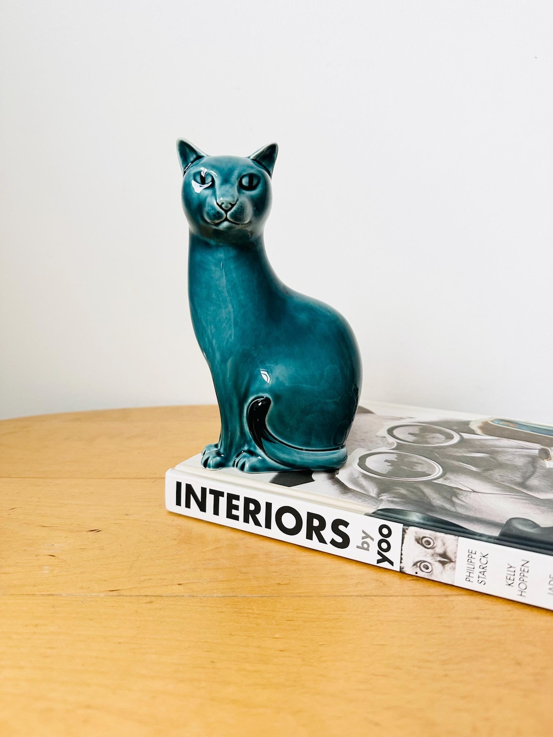 Poole Pottery Cat, Blue Cat Figurine, Retro Cat Figurine, Gift for Cat ...