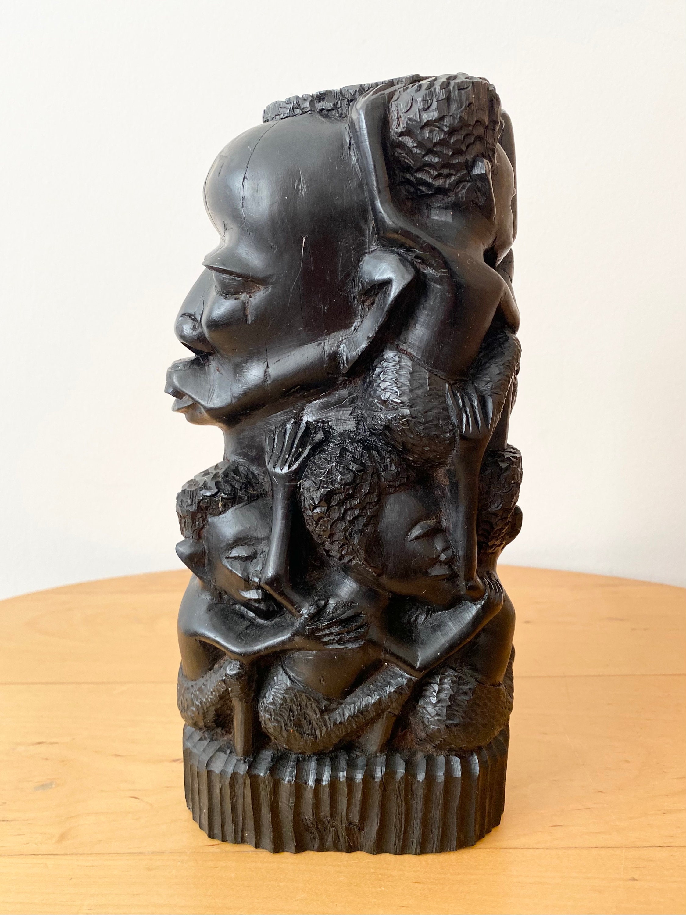 Vintage Makonde Tree of Life Sculpture Hand-carved Wooden | Etsy