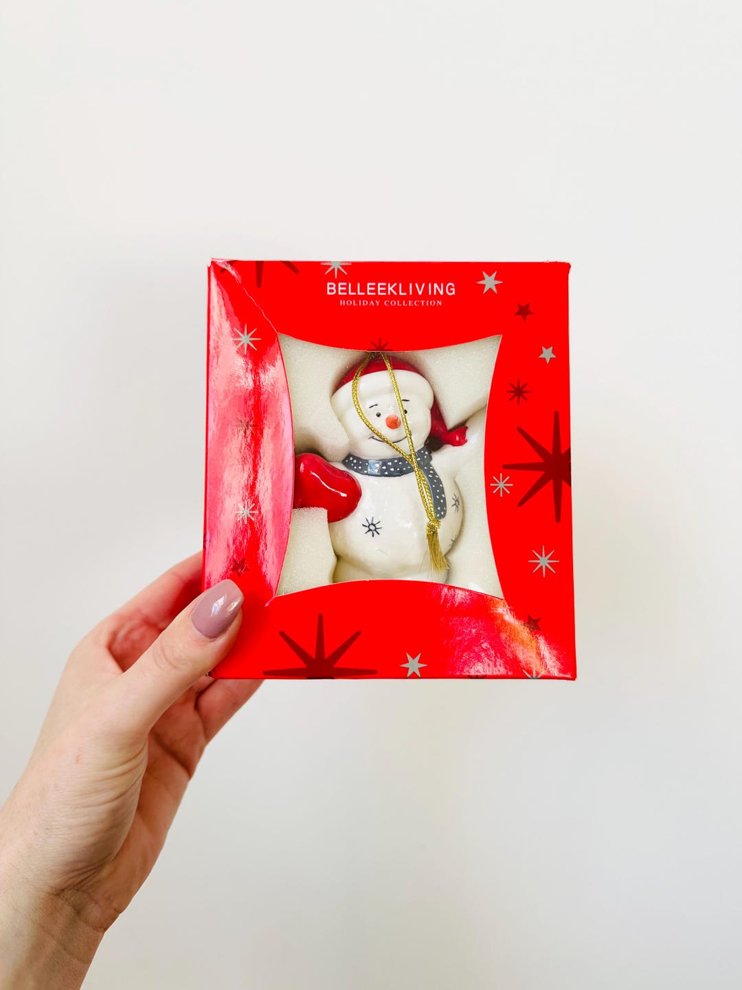 Belleek Living Holiday Collection Dancing Snowman, Christmas Tree ...