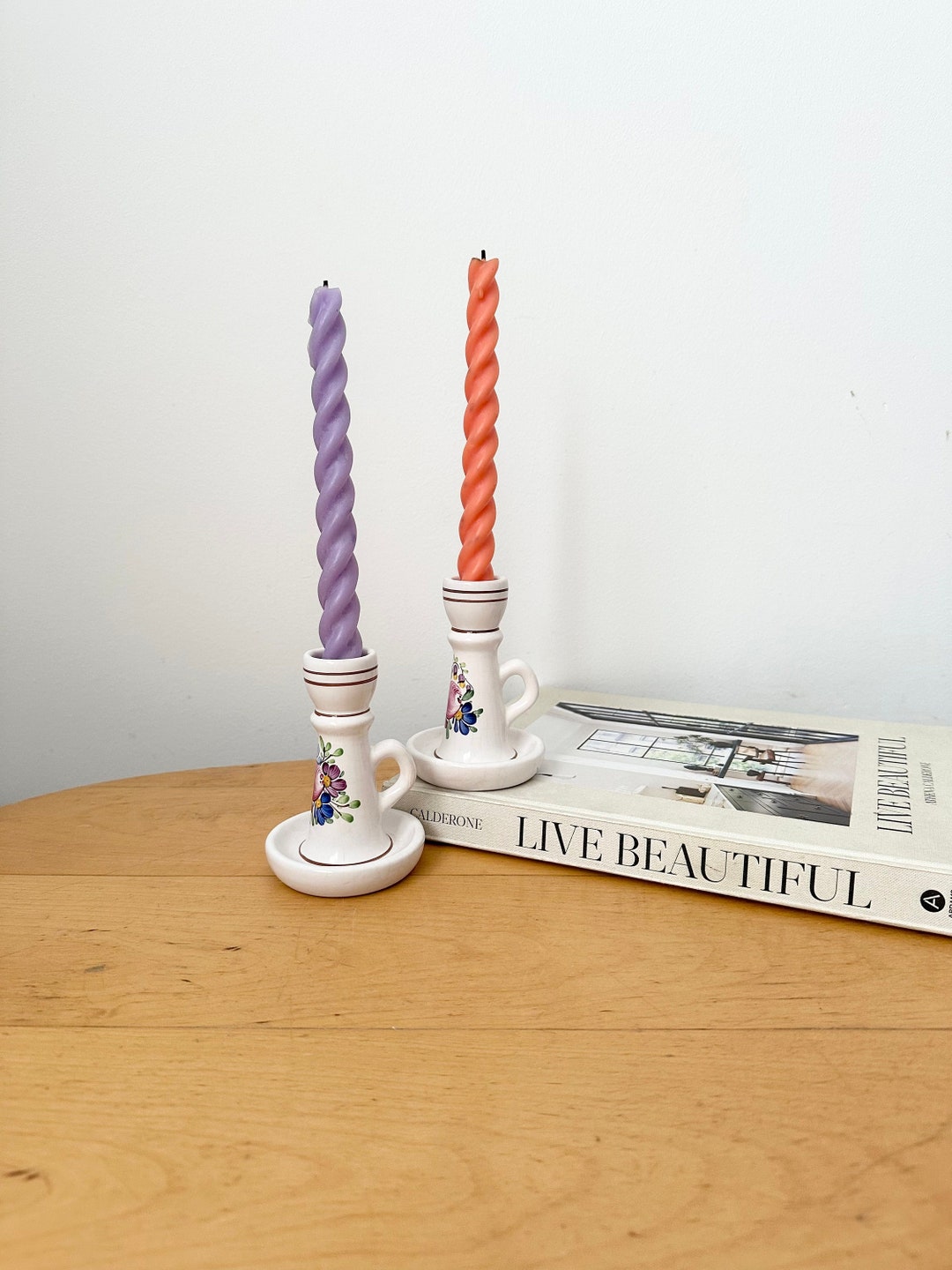 Pottery Chamber Candlestick Holders, Handmade Candlestick, Studio ...