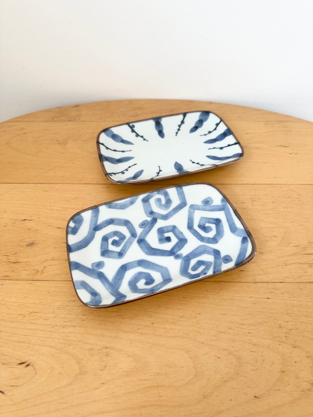 Sushi Serving Plates Japanese Hijiri Gama Hand-painted - Etsy