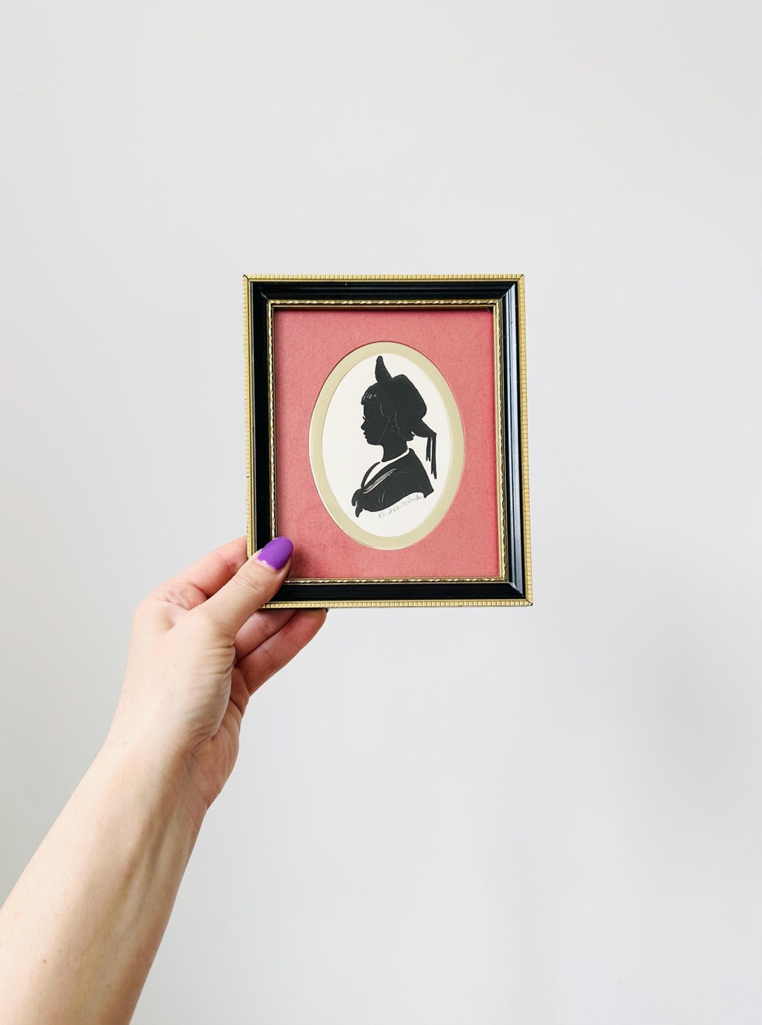 Vintage Silhouette Portrait of Boy, Enid Elliot Linder Portrait, the ...
