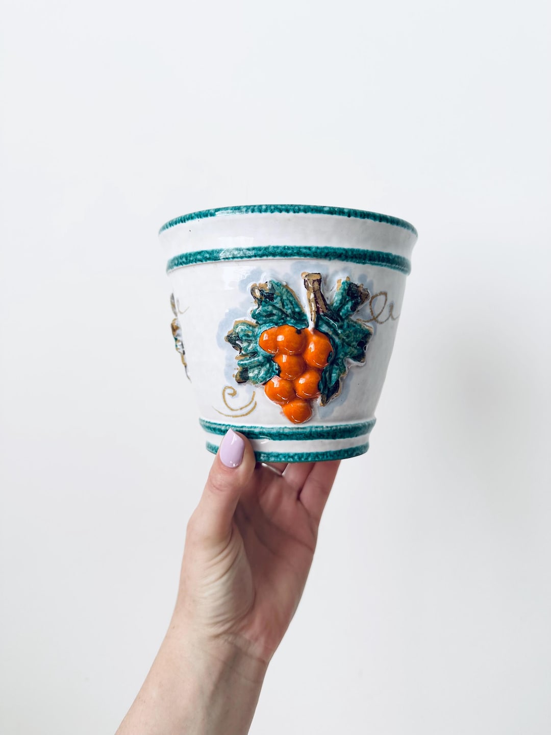 Italian Ceramic Planter, Plant Pot, Handmade Flower Pot, Italian ...
