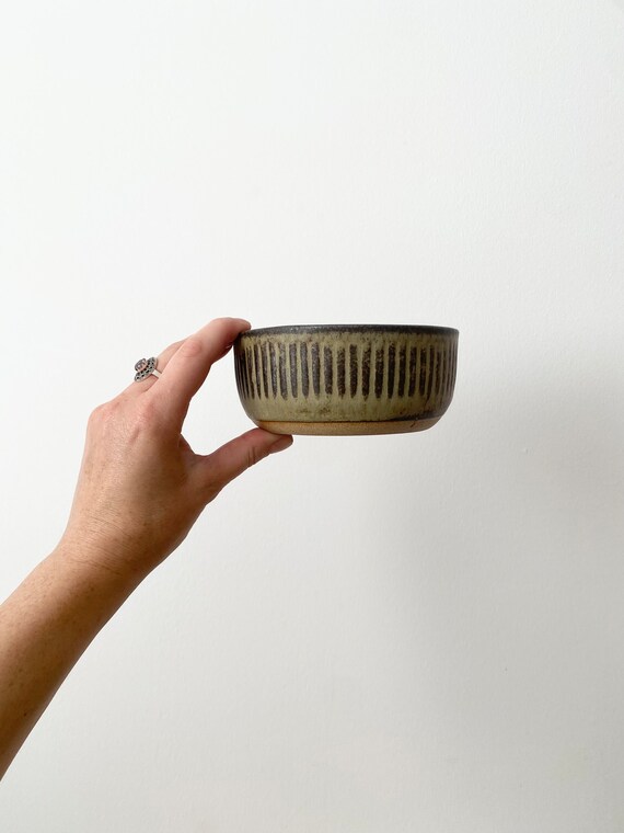Stoneware Breakfast Bowl Tremar Pottery Brown Soup Bowl - Etsy