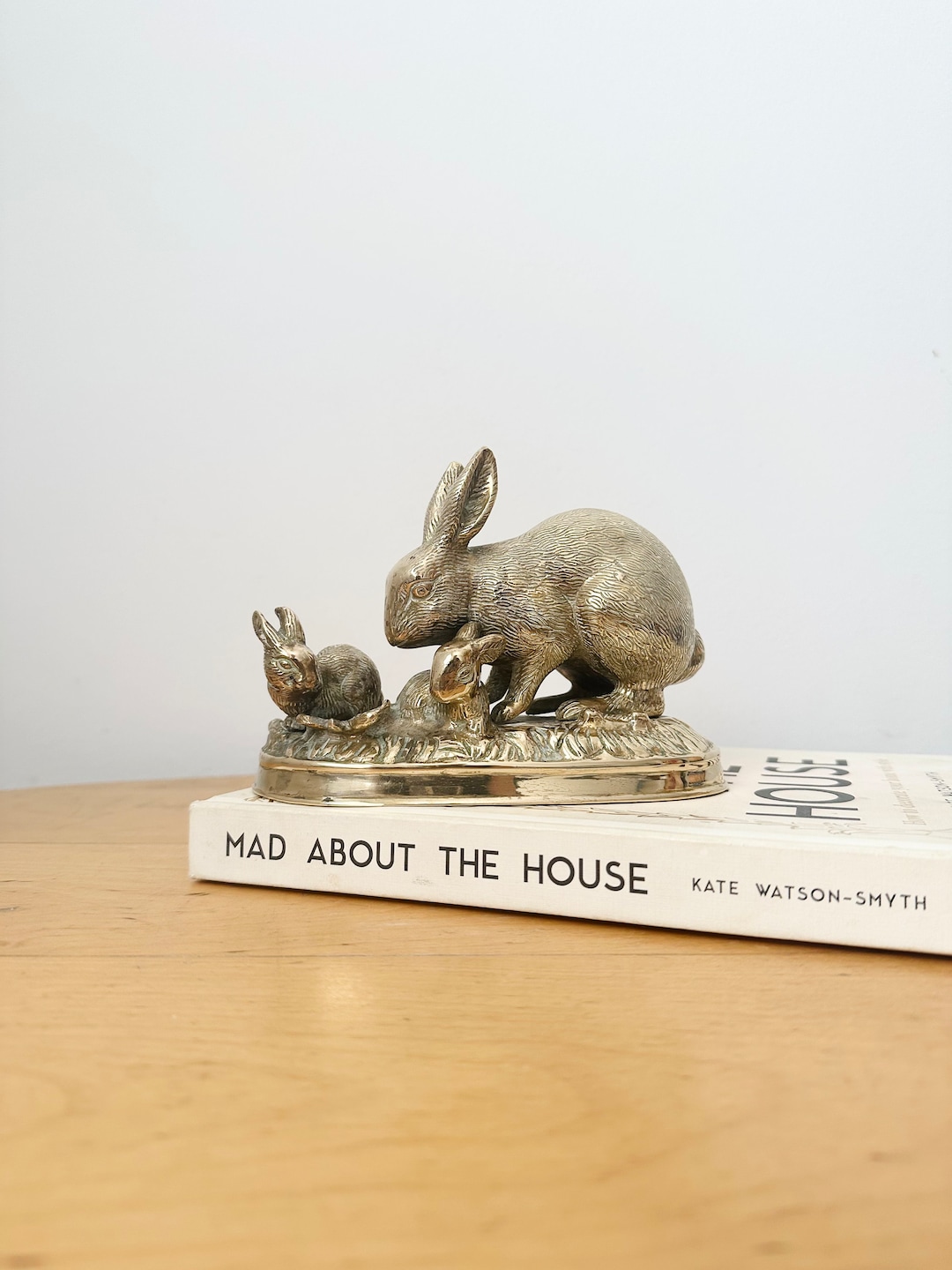 Brass Rabbits, Vintage Brass Figurine, Easter Table Decor - Etsy