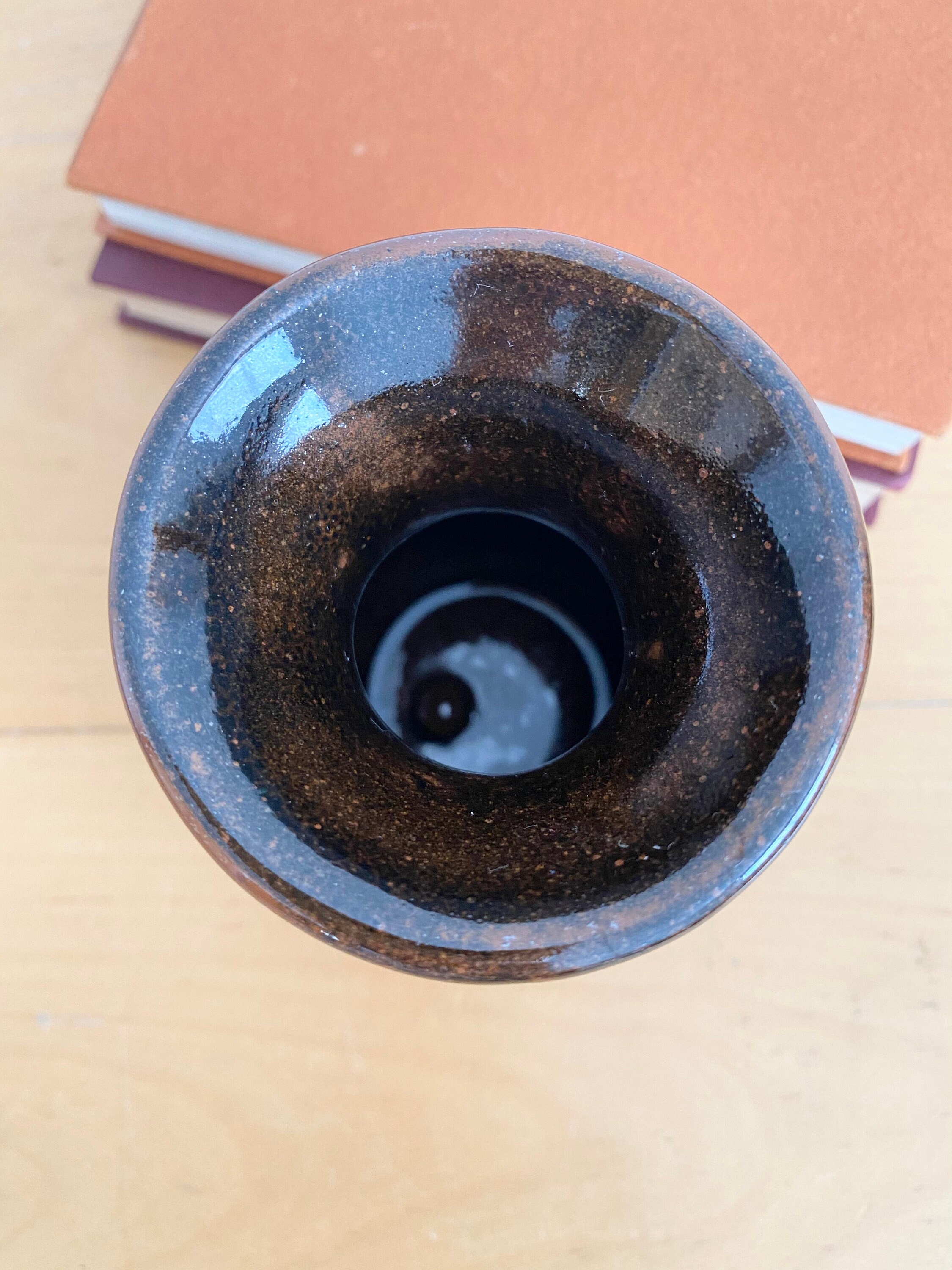 Quantock Pottery Mini Vase Abstract pottery Square Bud | Etsy