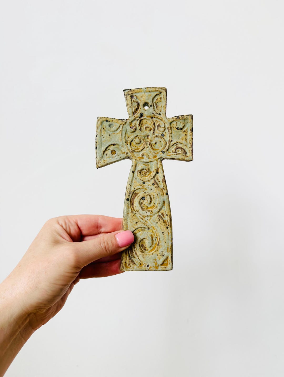 Handmade Pottery Christ Crucifix, Ceramic Wall Cross, Religious Gift ...