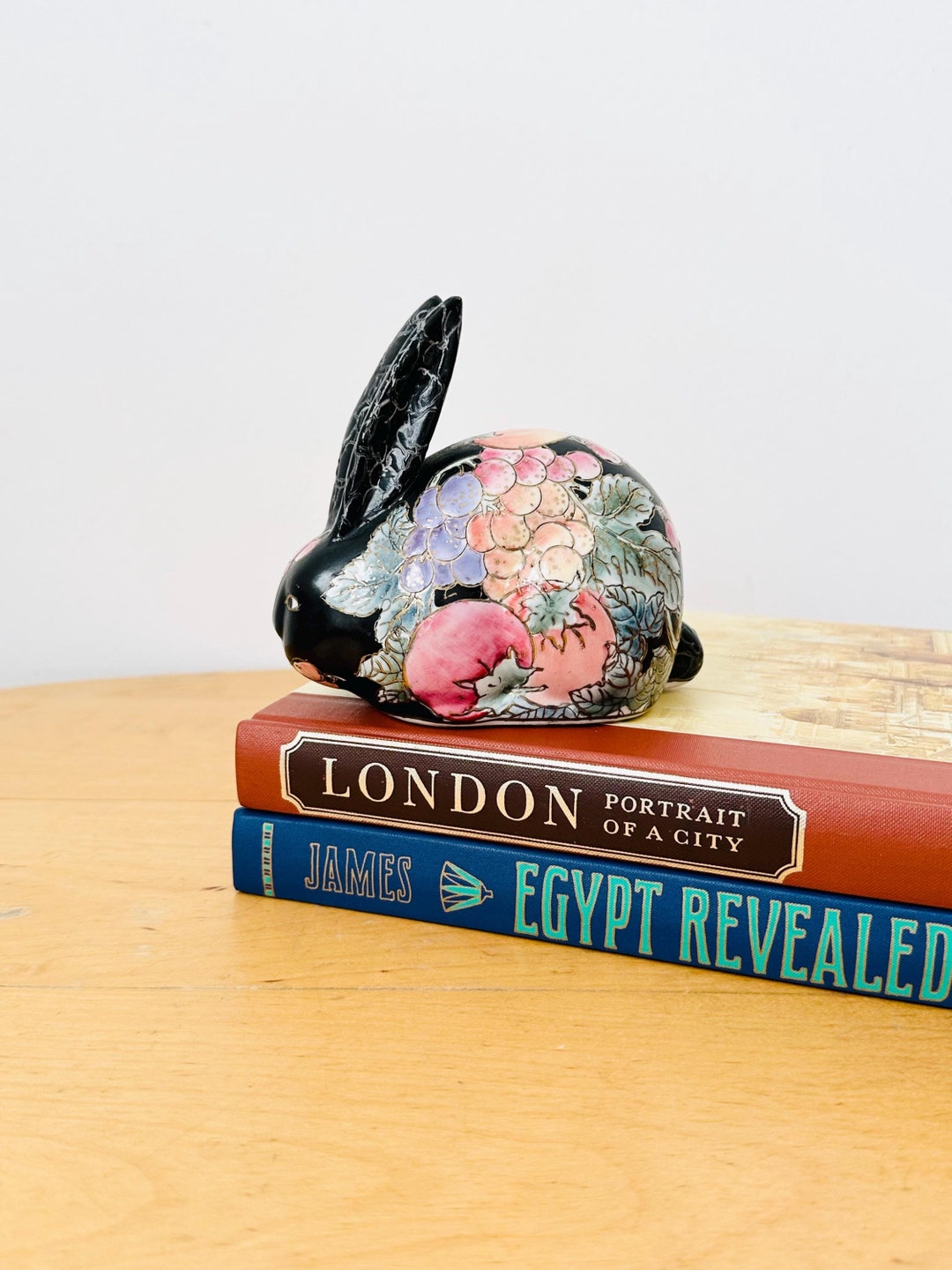 Chinese Macau Porcelain Bunny, Rabbit Figurine, Hand-painted Ornament ...