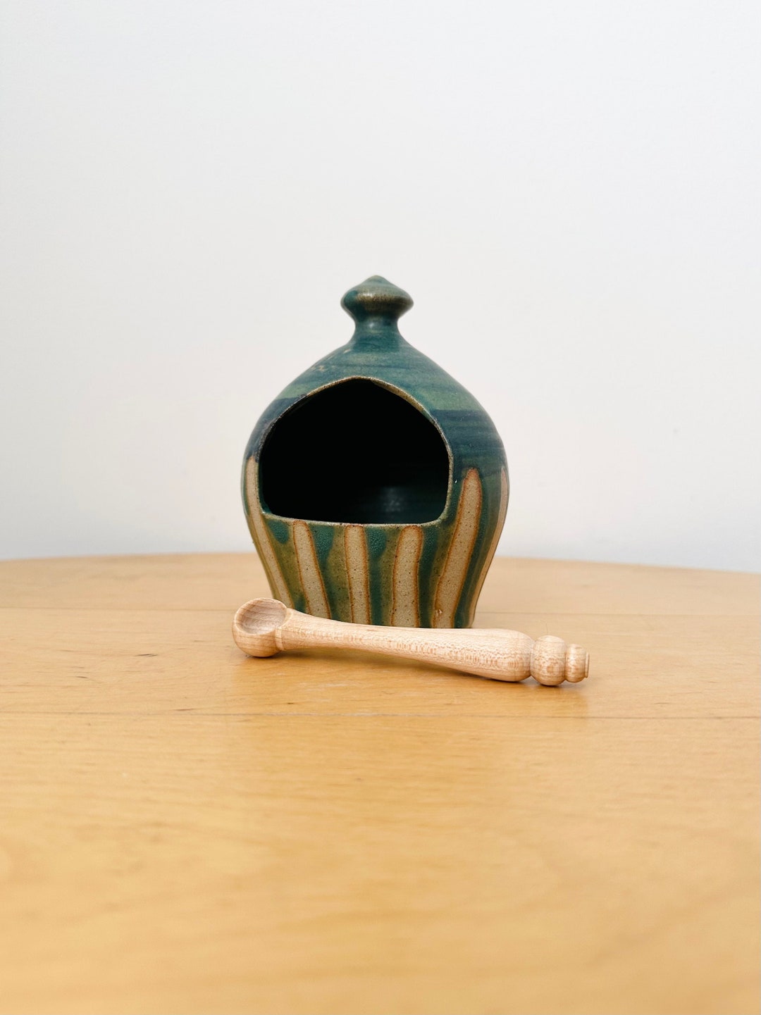 Small Pottery Salt Pig Handmade Table Salt Pig Stoneware - Etsy