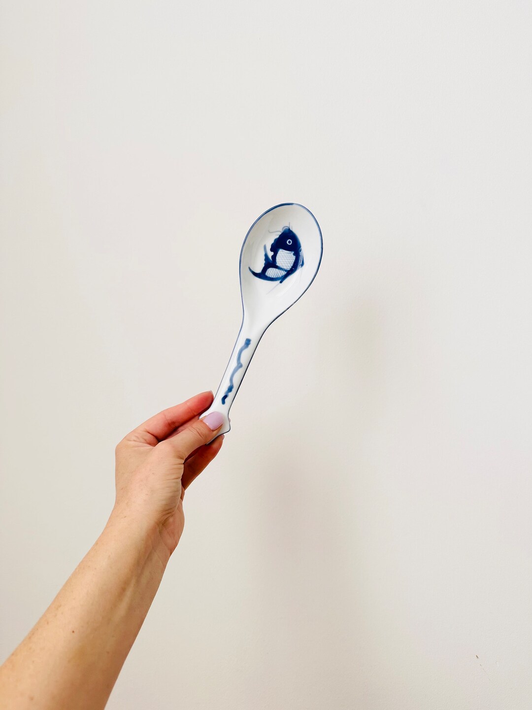 Large Chinese Serving Spoon, Rice Grain Pattern, Asian Spoon - Etsy UK